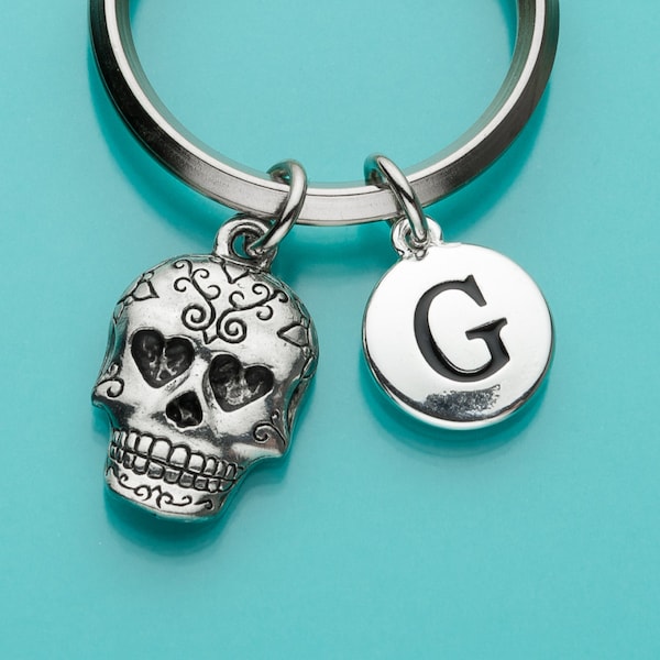 Skull Key Chain - Etsy