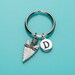 Arrowhead Keychain, Arrowhead Key Ring, Initial Keychain, Personalized ...