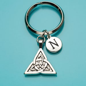 Celtic Knot Keychain, Celtic Knot Key Ring, Celtic Trifid, Irish Symbol ...
