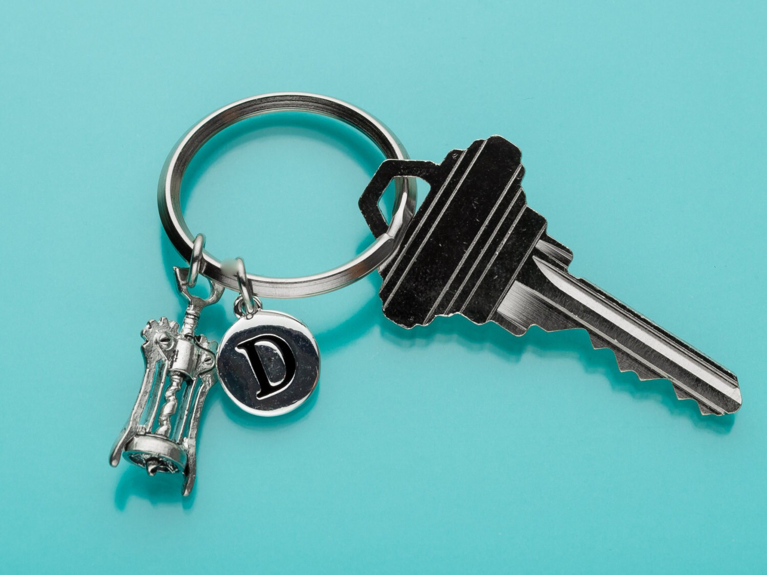 Corkscrew Keychain Corkscrew Key Ring Wine Accessories - Etsy