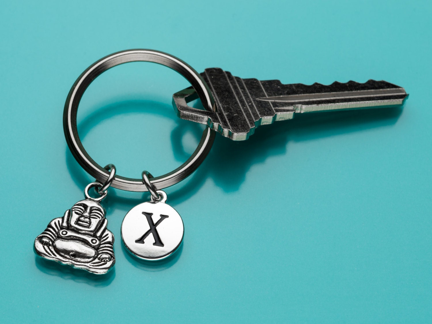 Buddha Keychain Buddha Key Ring Meditation Charm Religious | Etsy