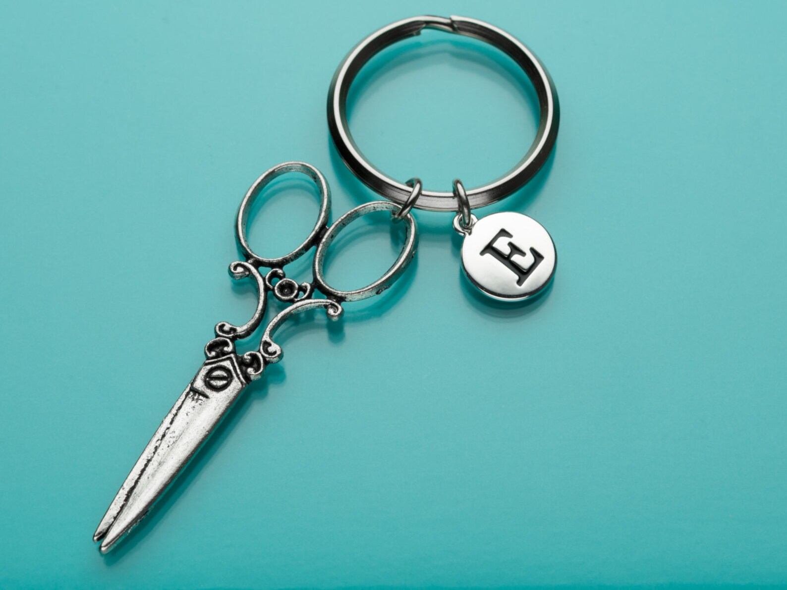 Huge Antique Scissors Keychain Antique Scissors Key Ring | Etsy