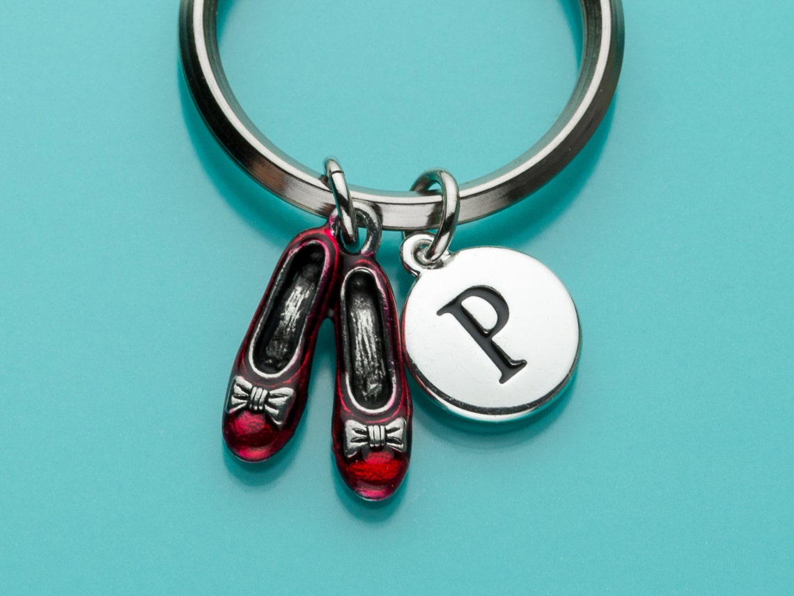 Ruby Slippers Keychain Ruby Slippers Key Ring Dorothy's - Etsy