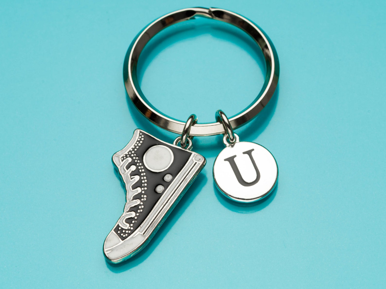 High Tops Keychain Converse Sneakers Key Ring Black - Etsy