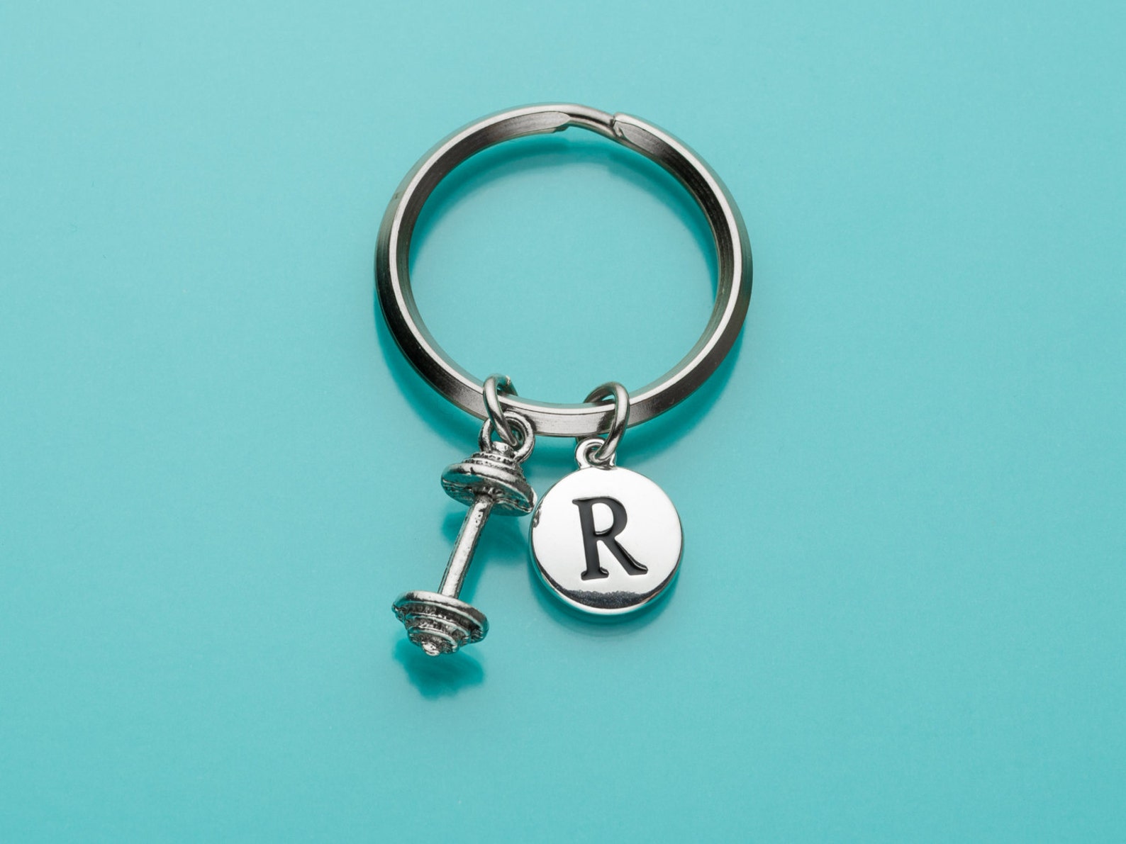 Barbell Keychain Bar Bell Key Ring Weight Lifters Keyring - Etsy