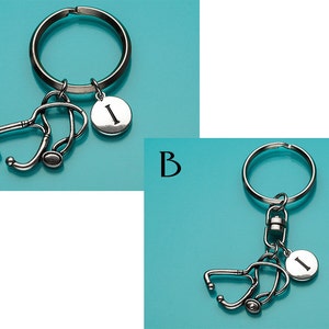 Stethoscope Keychain, Lg Stethoscope Key Ring, Doctor's Charm, Medical ...