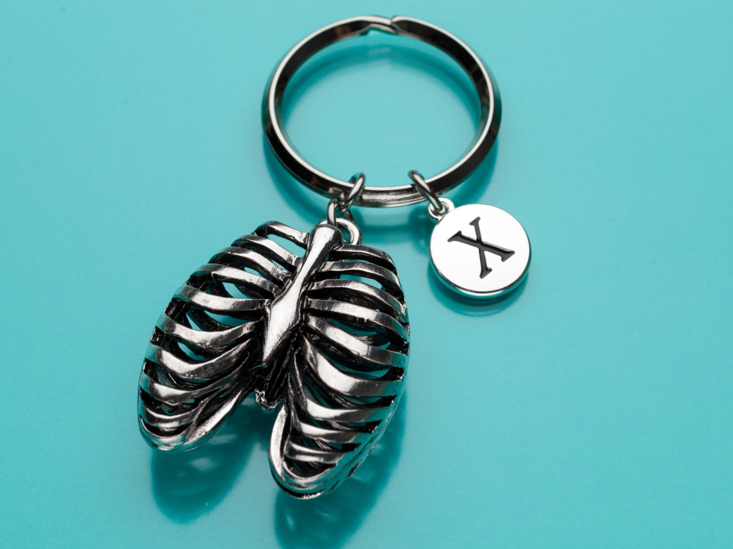 Rib Cage Keychain Rib Cage Key Ring Skeleton Ribcage | Etsy