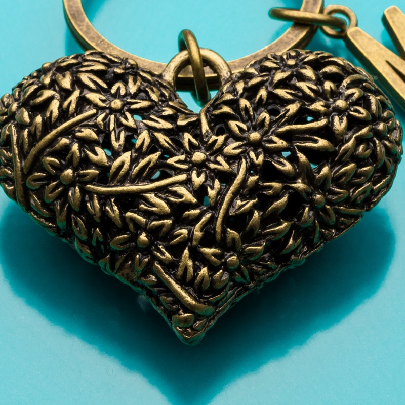 Heart Keychain - Etsy