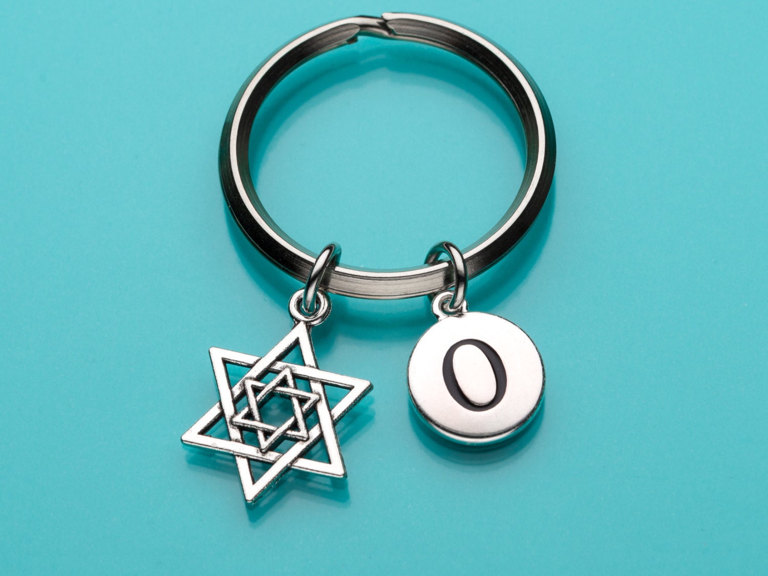 Star of David Keychain Star of David Key Ring Jewish Star | Etsy