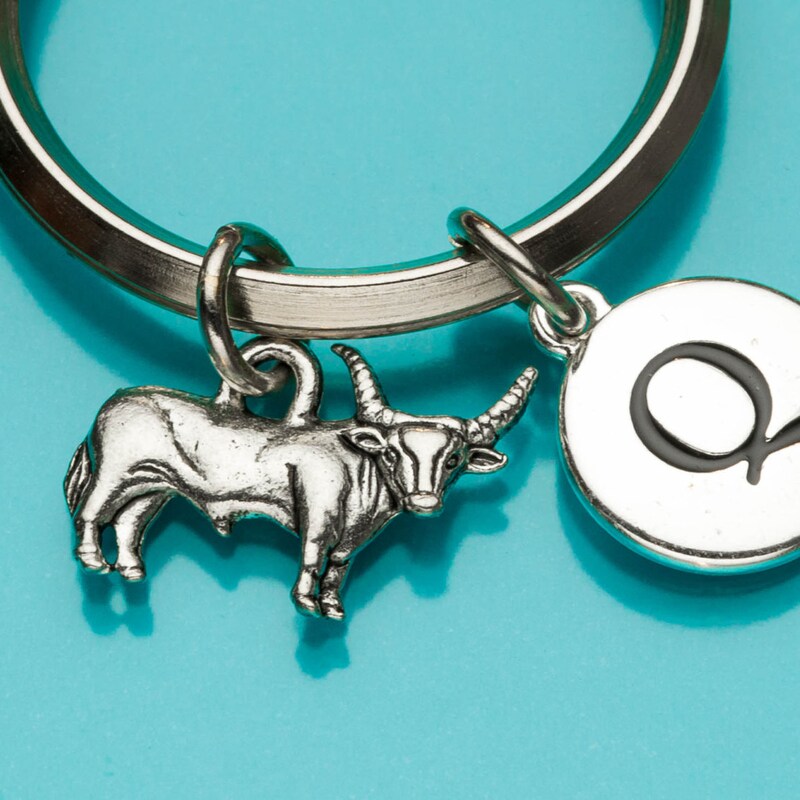 Bull Keychain - Etsy