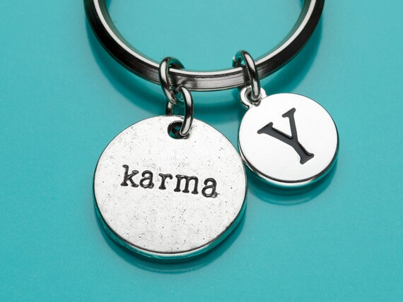 Karma Keychain Karma Key Ring Meditation Charm Religious | Etsy