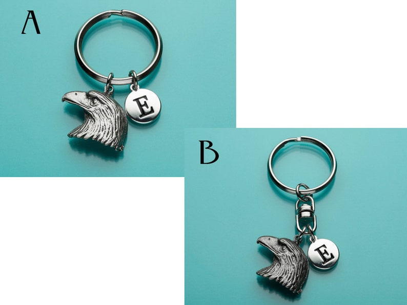 American Eagle Keychain Eagle Head Key Ring American Eagle - Etsy
