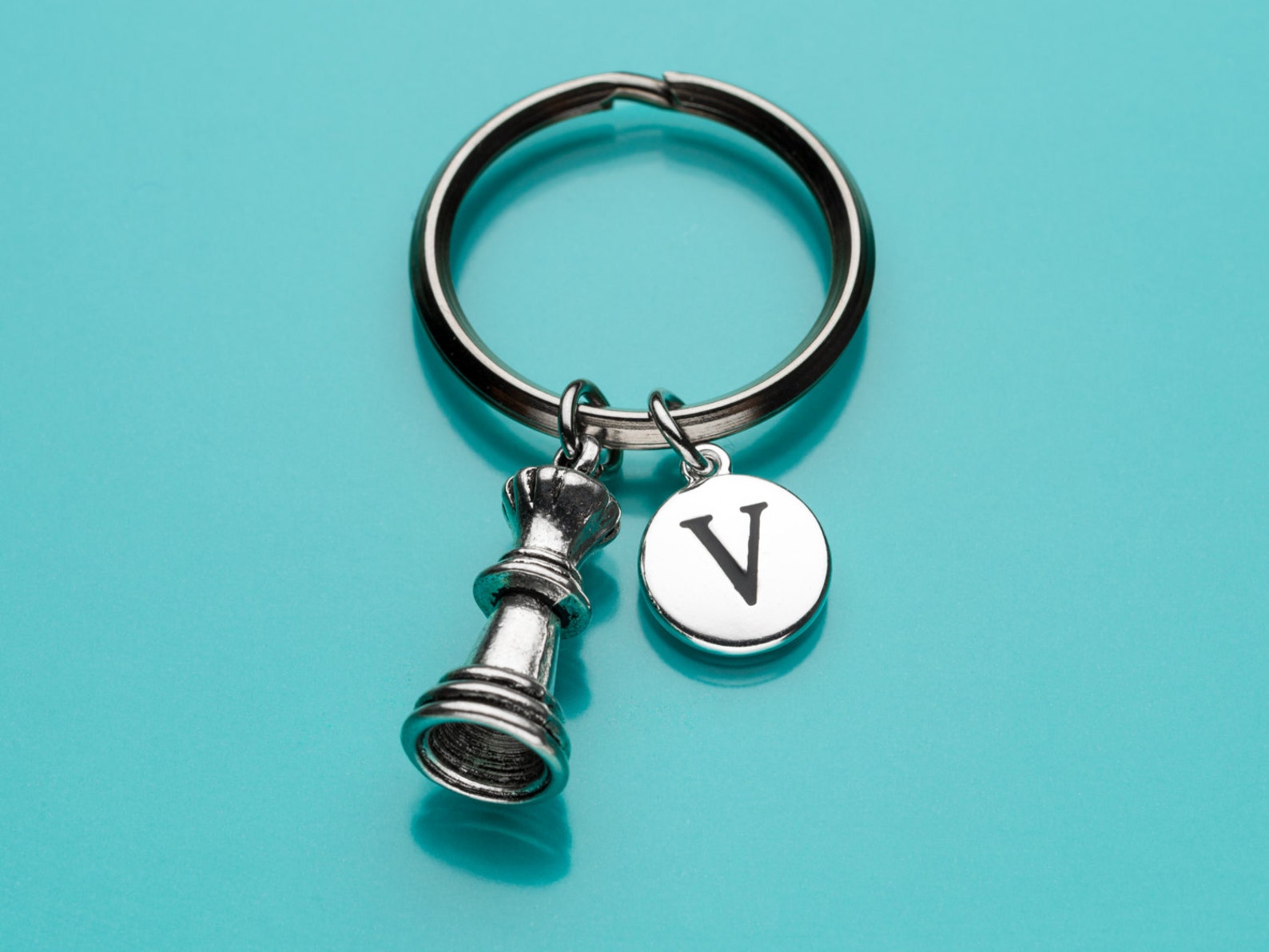 Queen Chess Piece Keychain Queen Chess Piece Key Ring Chess | Etsy