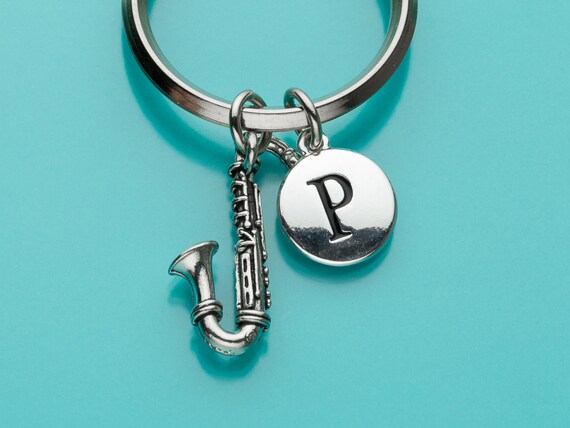 Saxophone Keychain Saxophone Key Ring Musical Instrument | Etsy