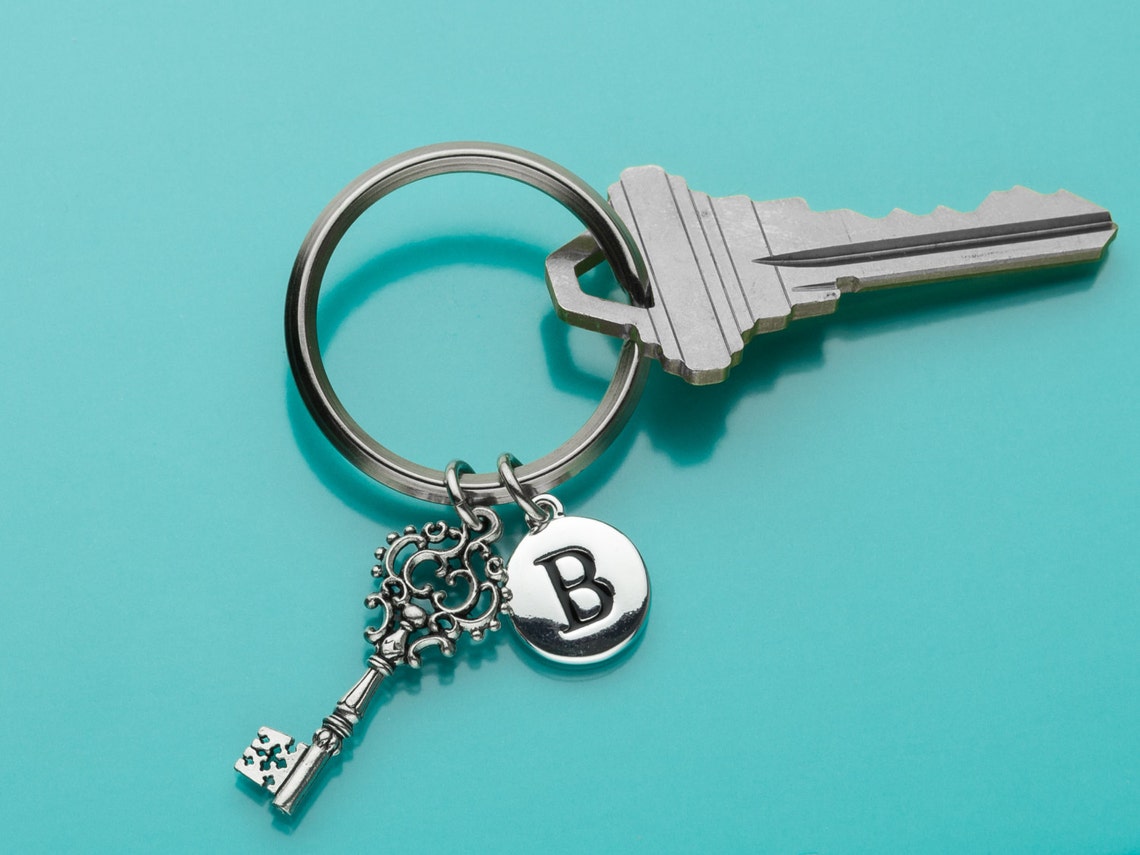 Antique Key Keychain Antique Key Ring Love Key Keyring | Etsy