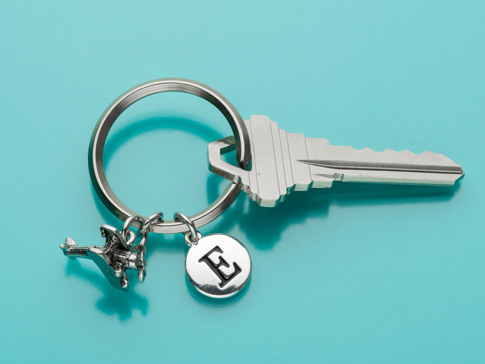 Propeller Plane Keychain Propeller Plane Key Ring Biplane | Etsy