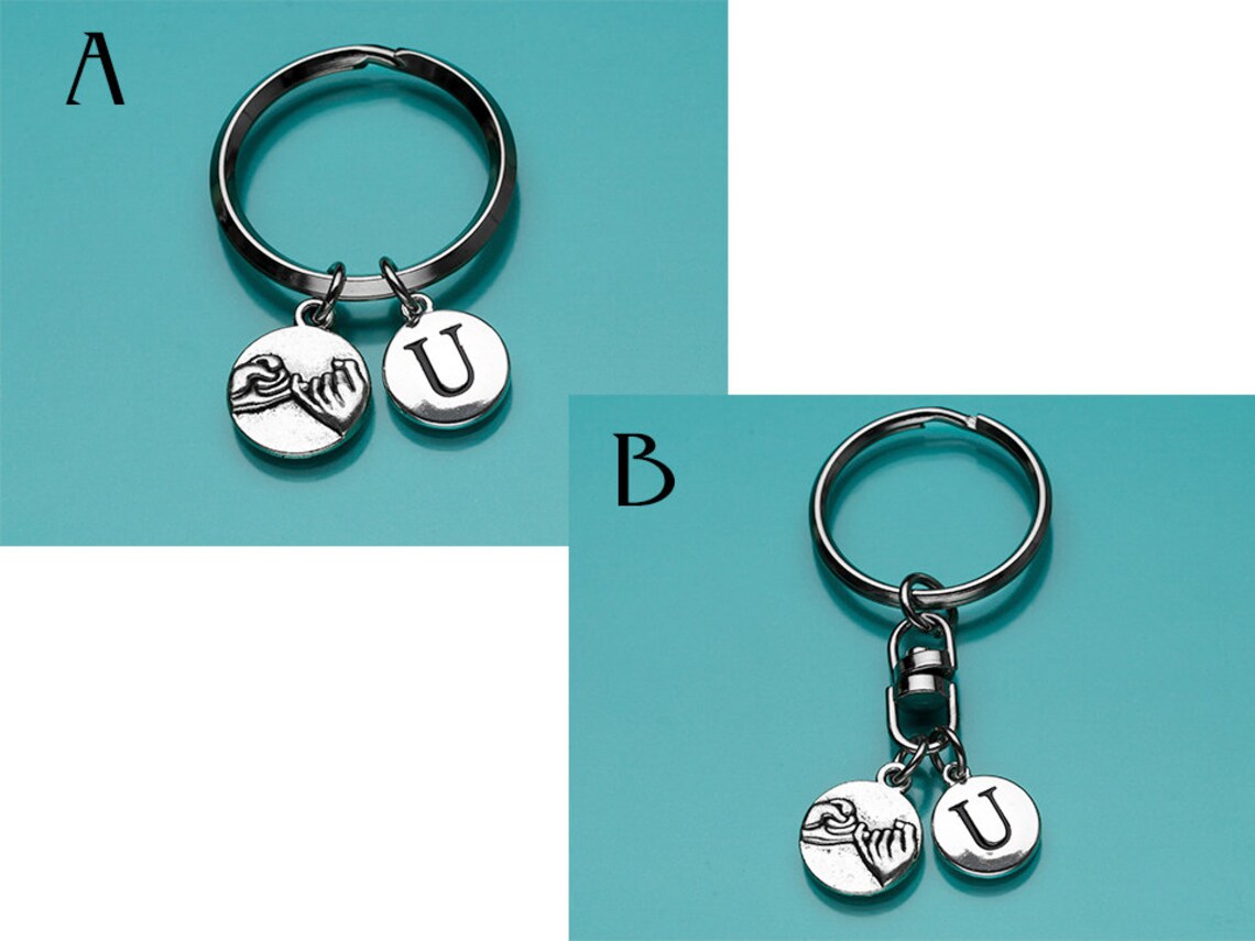 Pinkie Swear Keychain Pinkie Promise Key Ring Best Friends | Etsy