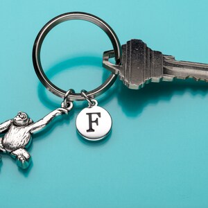 Monkey Keychain, Monkey Charm, Key Ring, Chimpanzee Keychain, Ape ...