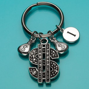 Money Keychain, Money Sign Key Ring, Money Bags, Riches Charm, Dough ...