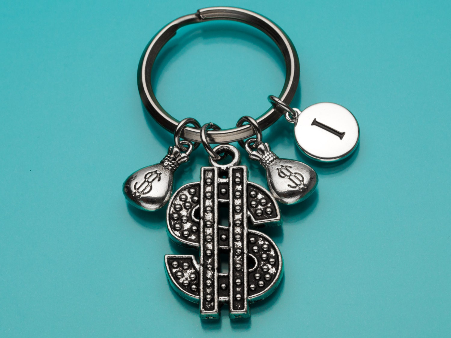 Money Keychain Money Sign Key Ring Money Bags Riches Charm - Etsy