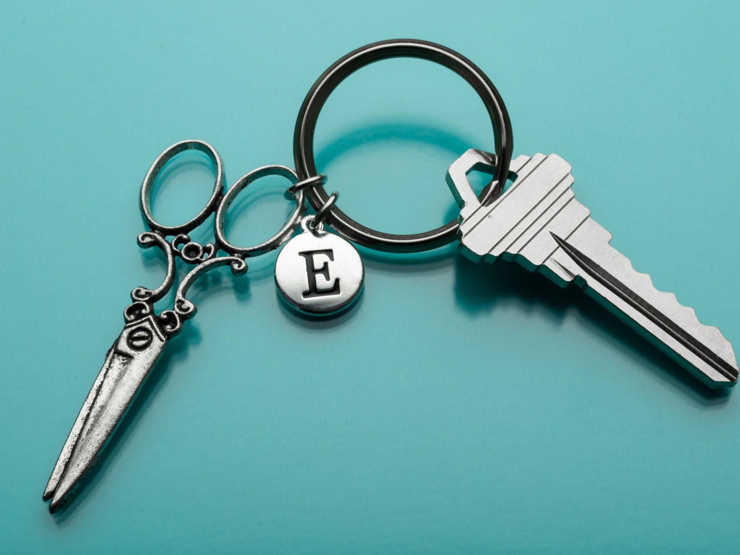 Huge Antique Scissors Keychain Antique Scissors Key Ring - Etsy