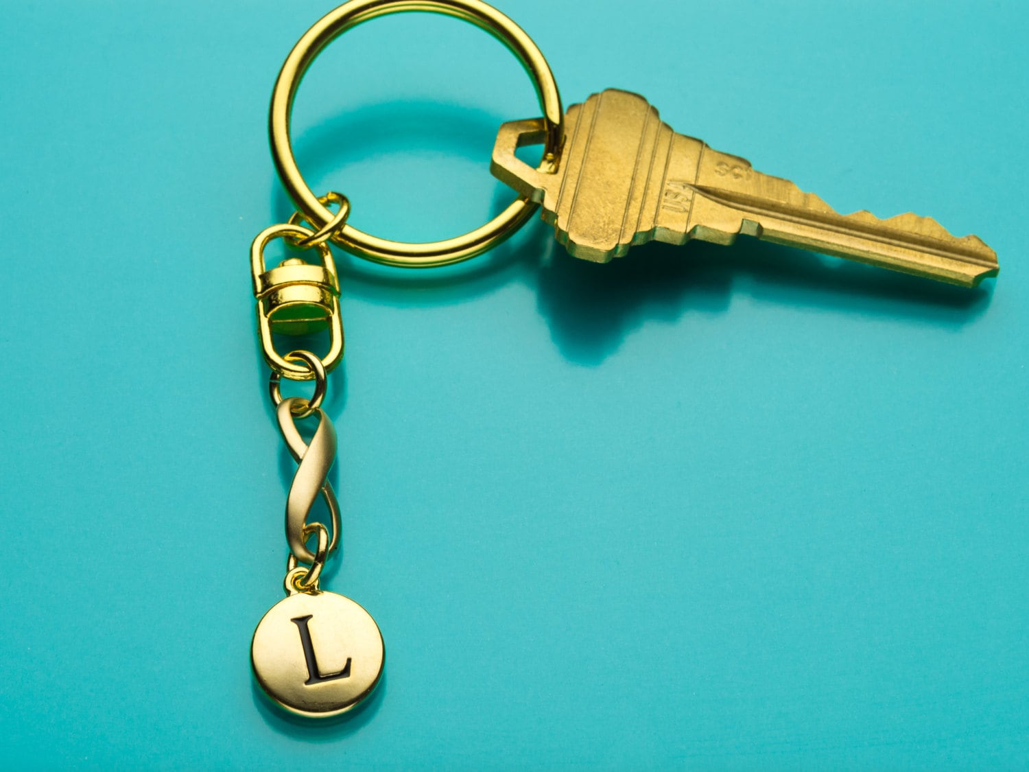 Infinity Symbol Keychain Gold Infinity Symbol Key Ring - Etsy