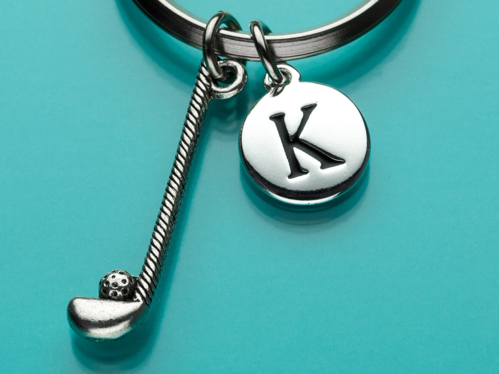 Golf Club and Ball Keychain Golf Club and Ball Key Ring - Etsy