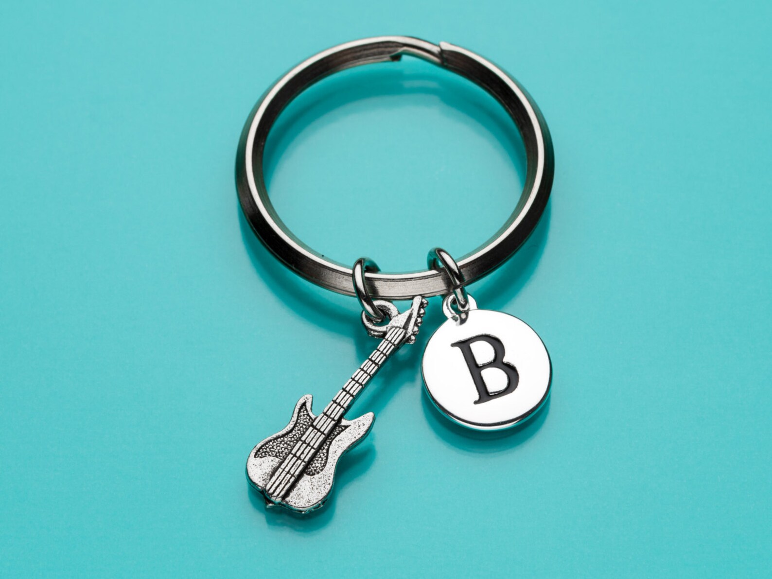 Electric Guitar Keychain Electric Guitar Key Ring Musical - Etsy