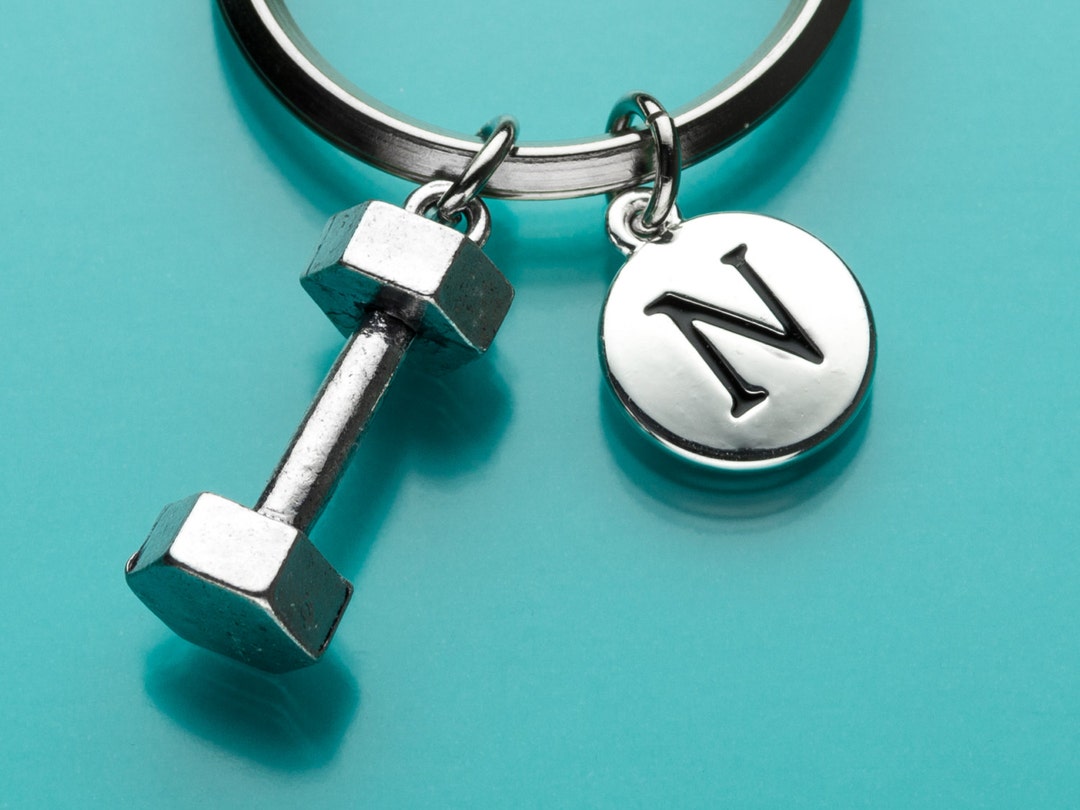 Dumbbell Keychain, Dumbbell Key Ring, Exercise Equipment Charm, Sports ...