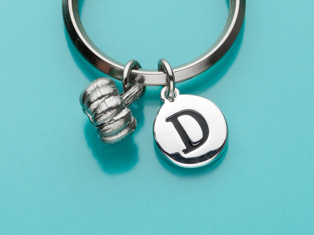 Pumpkin Keychain, Pumpkin Key Ring, Pumpkin Charm, Food Charm, Initial ...