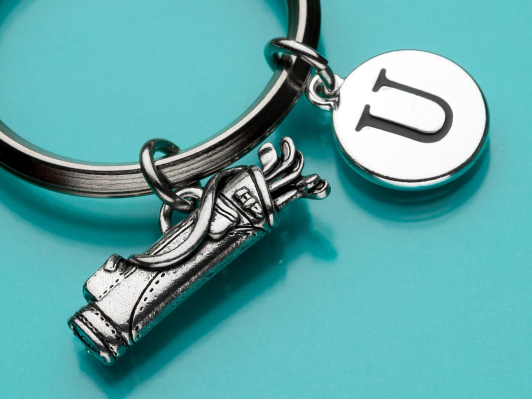 Golf Bag Keychain Golf Bag Key Ring Golf Clubs Charm Sport - Etsy