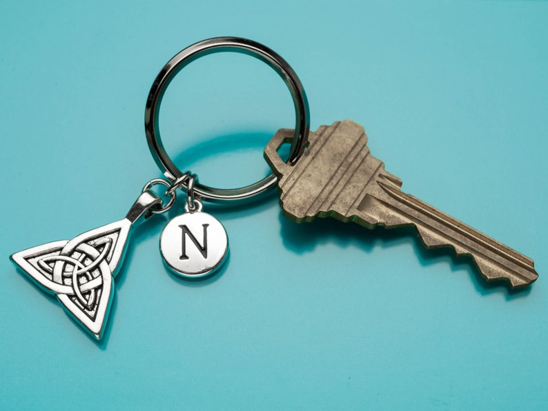 Celtic Knot Keychain, Celtic Knot Key Ring, Celtic Trifid, Irish Symbol ...