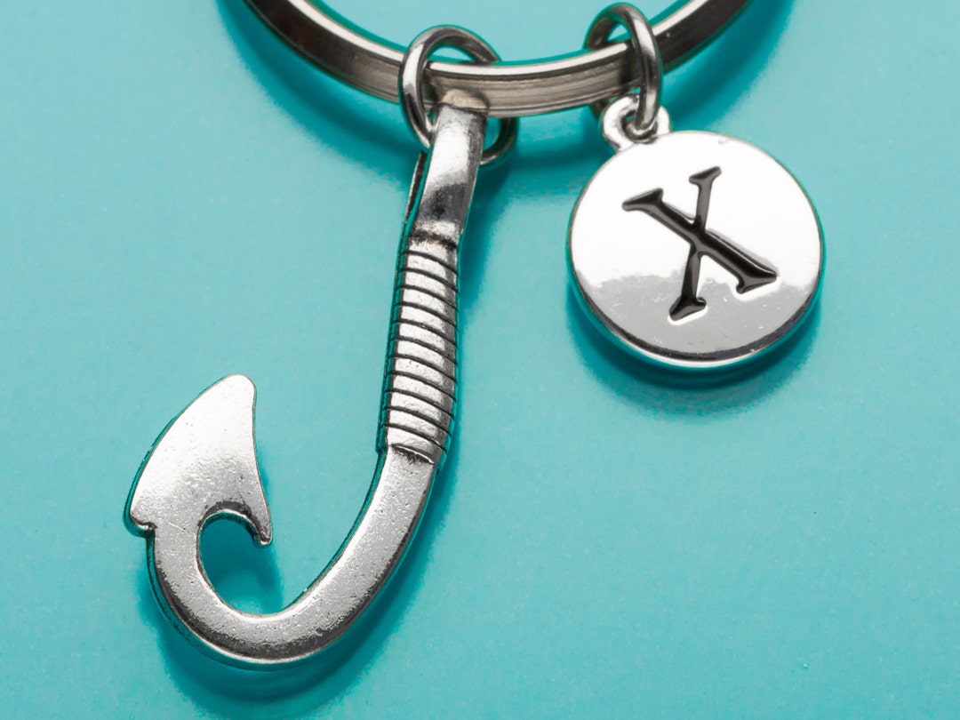 Fishing Keychain, Fishing Hook Key Ring, Fisherman's Keychain, Fish ...