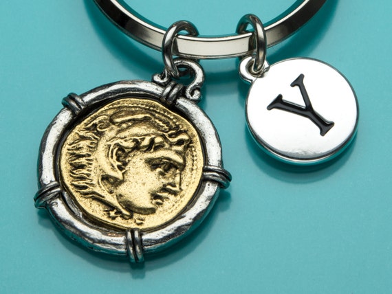 Roman Coin Keychain Antique Coin Keychain Coin Key Chain | Etsy