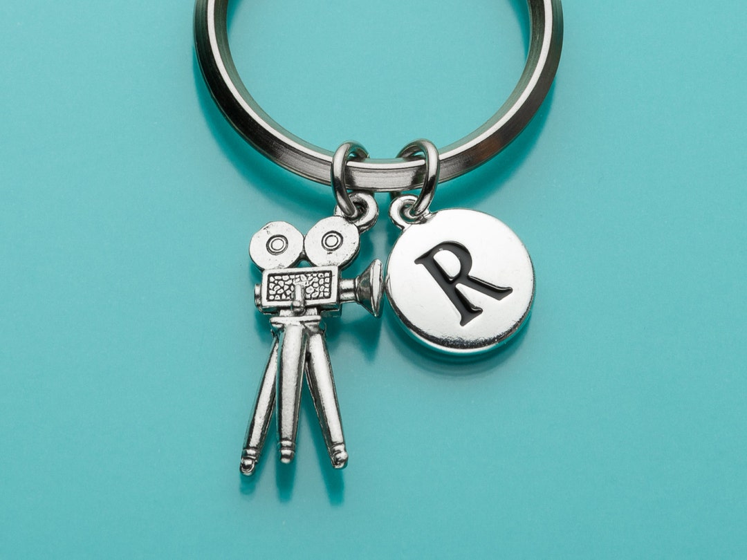 Movie Camera Keychain, Movie Camera Key Ring, Filmmaker's Charm ...