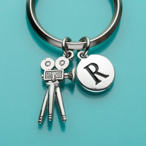 Movie Camera Keychain, Movie Camera Key Ring, Filmmaker's Charm ...