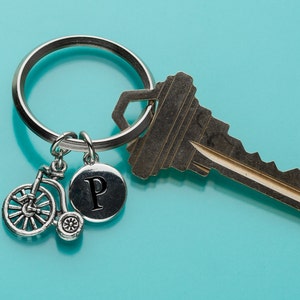 Tricycle Keychain, Tricycle Key Ring, Bike Keyring, Initial Keychain ...