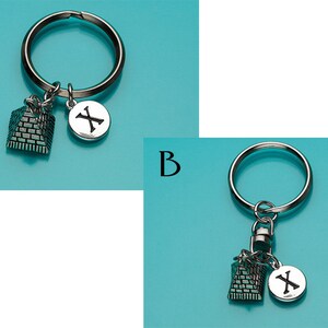 Pyramid Keychain, Egyptian Pyramid Key Ring, Initial Keychain ...
