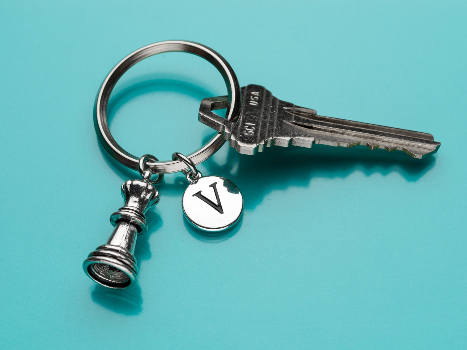 Queen Chess Piece Keychain Queen Chess Piece Key Ring Chess | Etsy