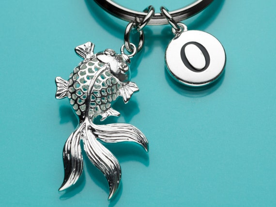 Goldfish Keychain Goldfish Key Ring Koi Charm Fish Charm | Etsy