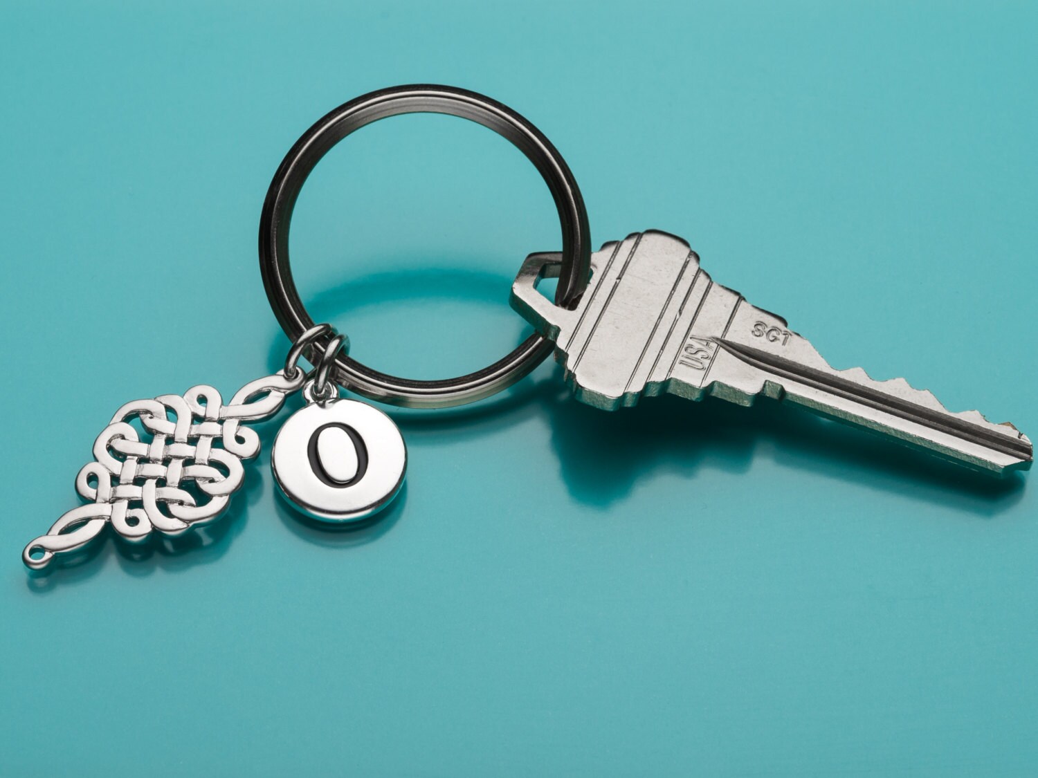 Celtic Knot Keychain Celtic Knot Key Ring Woven Design - Etsy