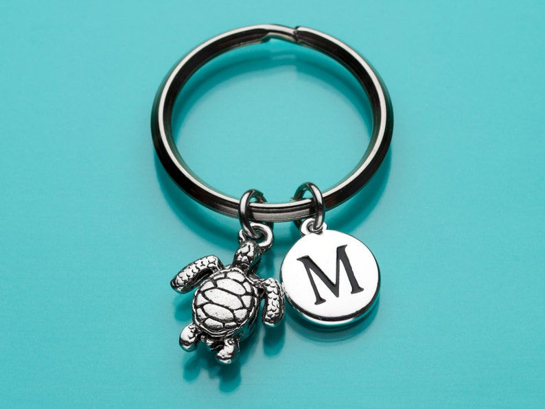 Sea Turtle Keychain Sea Turtle Key Ring Sea Creature - Etsy