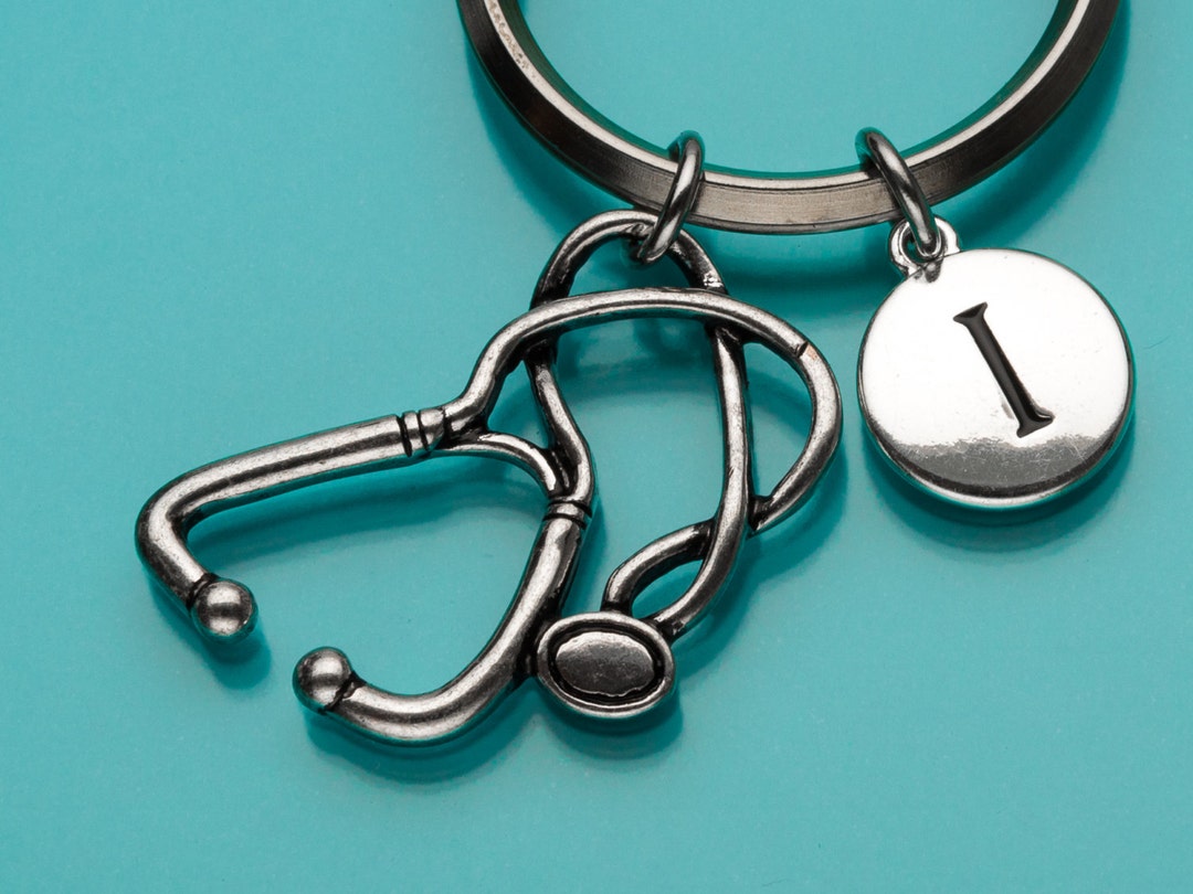 Stethoscope Keychain, Lg Stethoscope Key Ring, Doctor's Charm, Medical ...