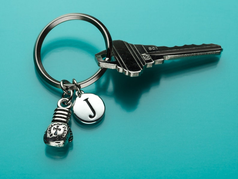 Boxing Glove Keychain, Boxing Glove Key Ring, Burden of Proof Charm ...