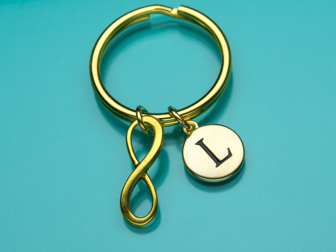 Infinity Keychain, Gold Infinity Key Ring, Infinity Symbol, Forever ...