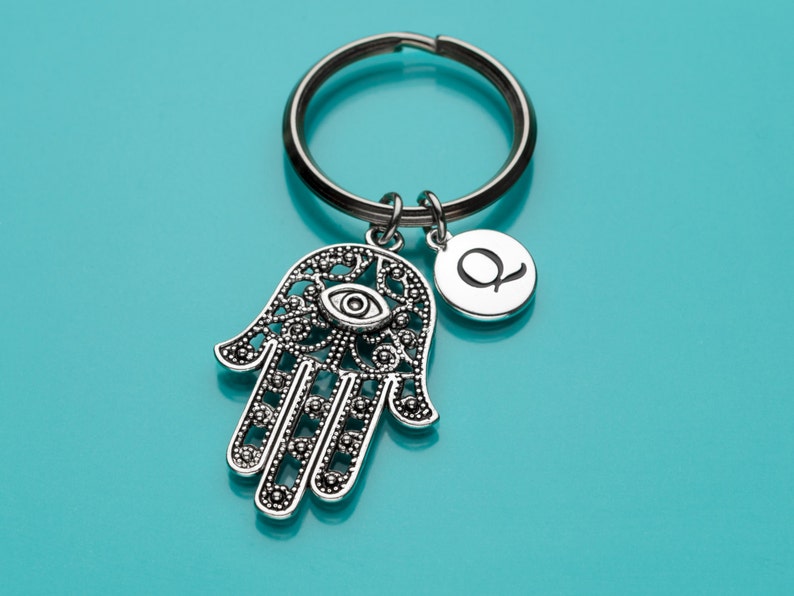 Hamsa Keychain Hamsa Key Ring Hand of Fatima Evil Eye - Etsy