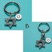 Star of David Keychain Star of David Key Ring Jewish Star - Etsy