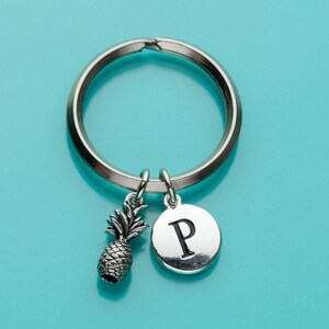 Pineapple Keychain, Pineapple Key Ring, Food Charm, Fruit, Personalized ...