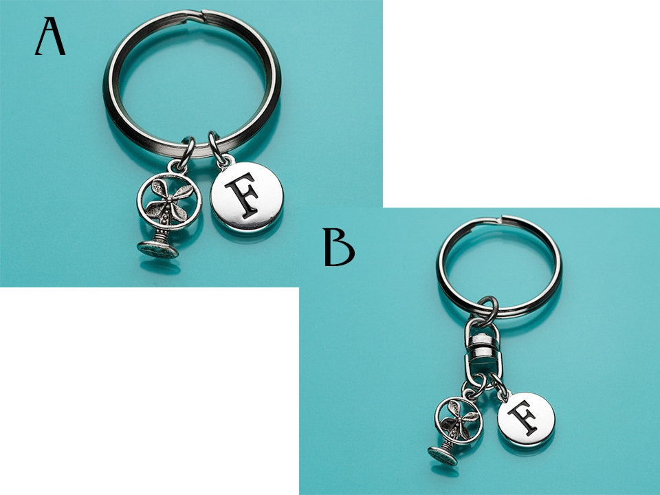 Fan Keychain Electric Fan Key Ring Antique Fan Keychain | Etsy