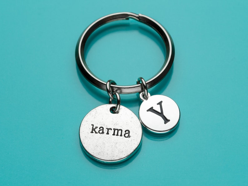 Karma Keychain Karma Key Ring Meditation Charm Religious | Etsy